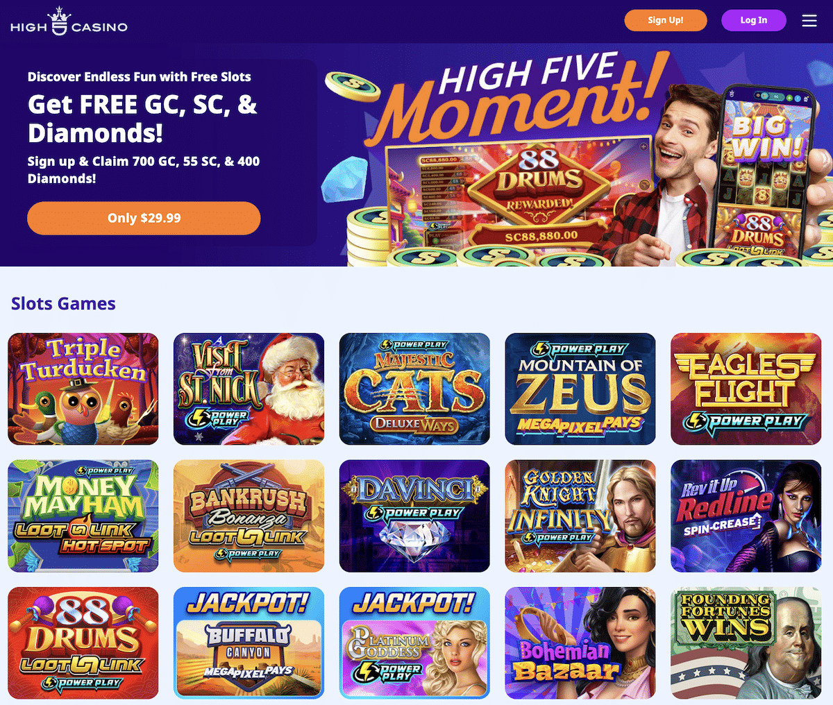 High 5 Casino Review 2026 - High 5 Sign Up Bonus and Promo Codes
