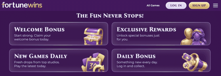 Fortune Coins Casino Review & Promo Codes 2026 - New Fortune Wins Casino