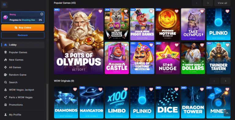 WOW Vegas Casino Review & Promo Codes 2026 - Is it Legit?
